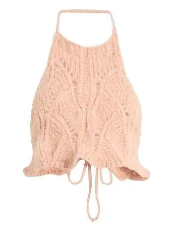 FORTE_FORTE Knitted Crop Top - Pink