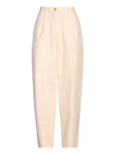 FORTE_FORTE Cotton Tapered Pants - Beige