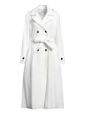 FORTE_FORTE Viscose Cotton Coat - White
