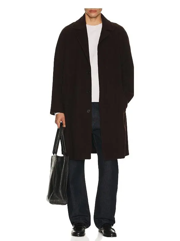 ALLSAINTS Duke Coat - Birch Brown