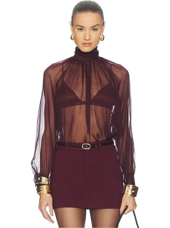 PALMATIC STUDIO Liss Blouse - Aubergine
