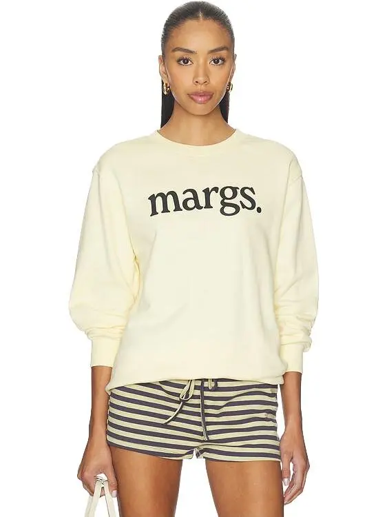 MOTEL MARGARITA Margs. Crewneck Sweatshirt - Bone