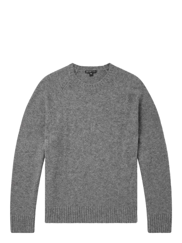JAMES PERSE Cashmere Crew Neck Sweater - Gray