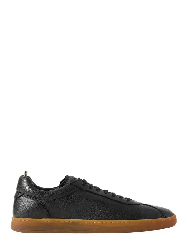 Officine Creative Halo 001 Deerskin Sneakers - Black
