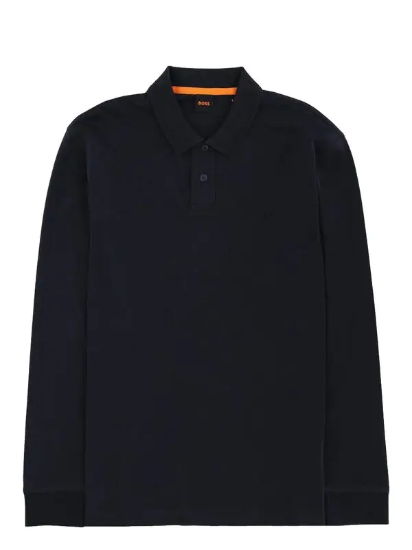 BOSS Long-sleeved Polo Shirt - Blue