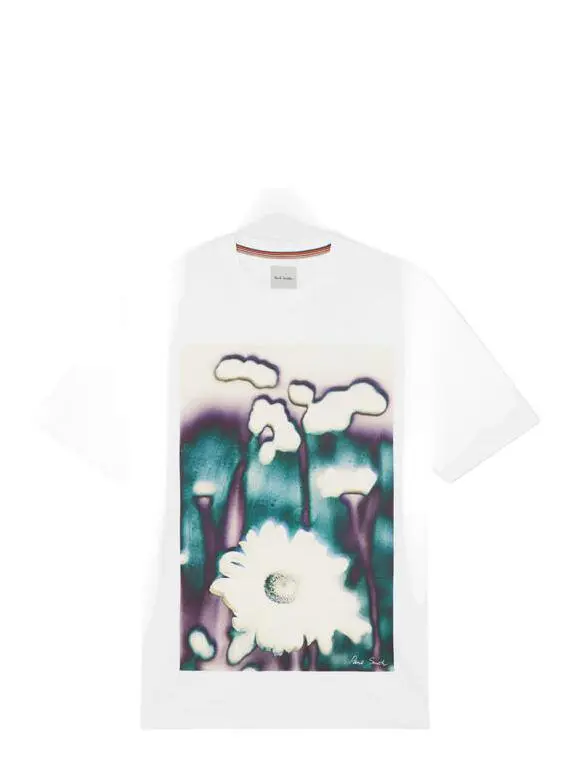Paul Smith Floral' Print T-shirt - White