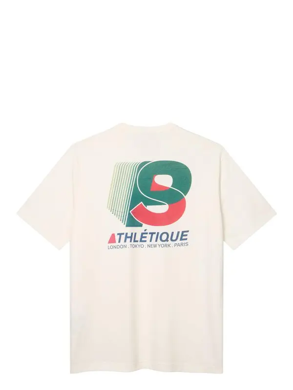 Paul Smith Ecru 'ps Athletique' Print T-shirt - White