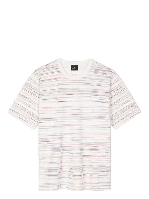 Paul Smith Stripe 'happy' T-shirt - White