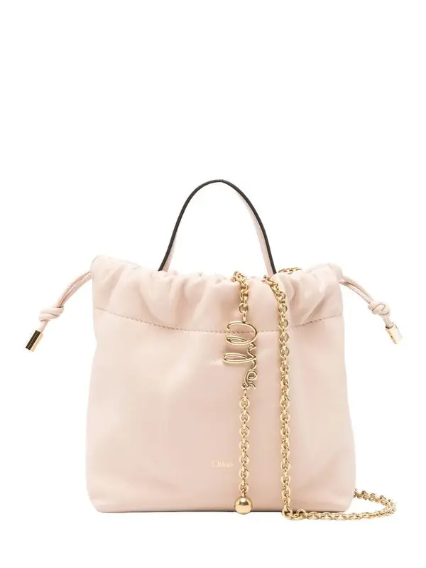Chloé Icons Leather Bucket Bag - Pink