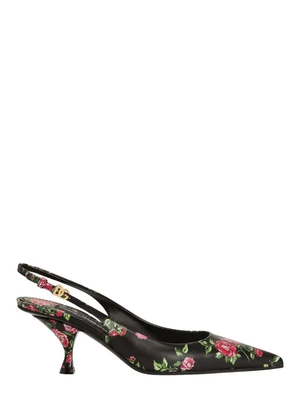 Dolce & Gabbana Lollo Slingback Pumps - Black