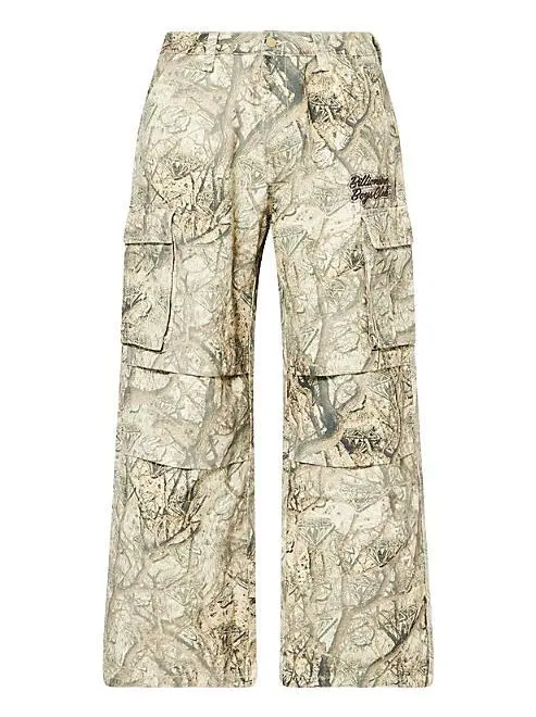 BILLIONAIRE BOYS CLUB Diamond Graphic Wide-leg Trousers - Camo
