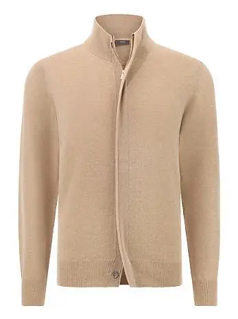 Boggi Milano Wool And Cashmere-blend Jumper - Beige
