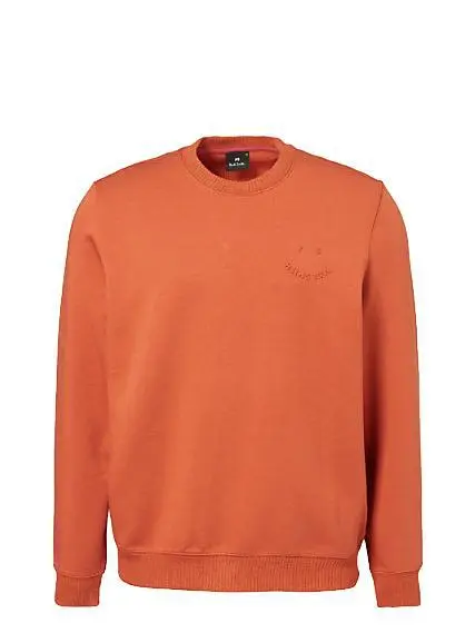 Paul Smith Logo-embossed Relaxed-fit Sweatshirt - Red