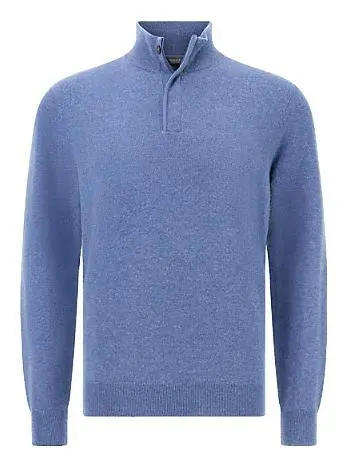 Boggi Milano Wool And Cashmere-blend Jumper - Indigo