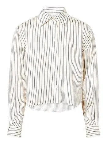 FRAME The Charles Striped Woven Shirt - Navy Multi