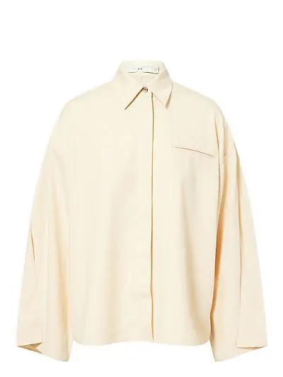 SIR. Sabina Relaxed-fit Stretch-woven Shirt - Butter