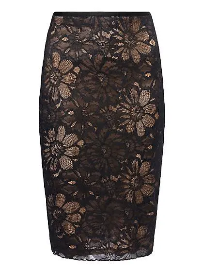 Camilla And Marc Eleri Lace Midi Skirt - Black