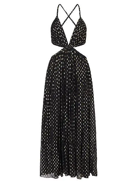 Zimmermann Daylight Braid-trim Woven Midi Dress - Black