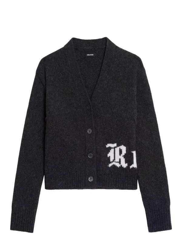 Zadig&Voltaire Masay Button Cardigan - Grey