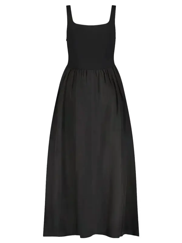 MARCELLA Clara Square-neck Midi Dress - Black