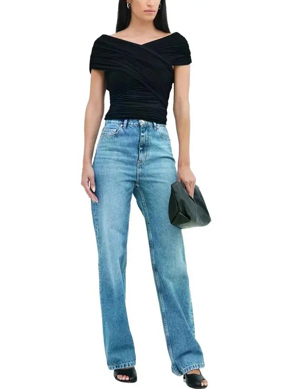 MARCELLA Alyssa Infinity Gathered Top - Black