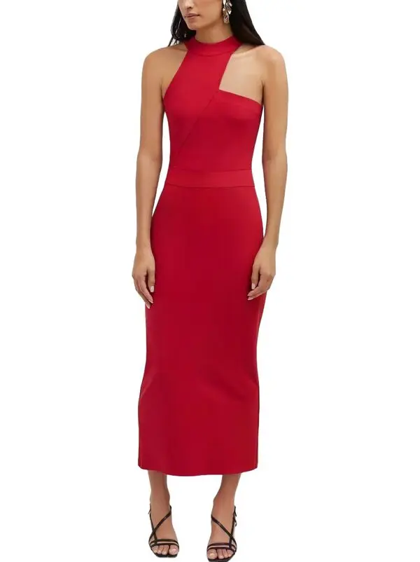 MARCELLA Sonata Cut-out Midi Dress - Red