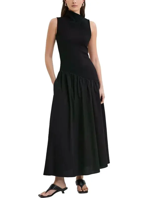 MARCELLA Hutton High-neck Dress - Black