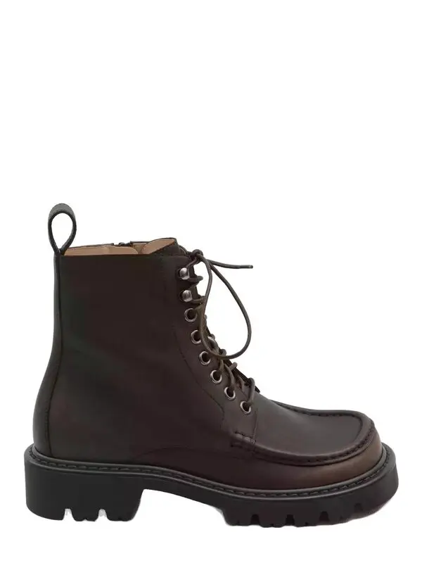 Loewe Lace-up Ankle Boots - Brown