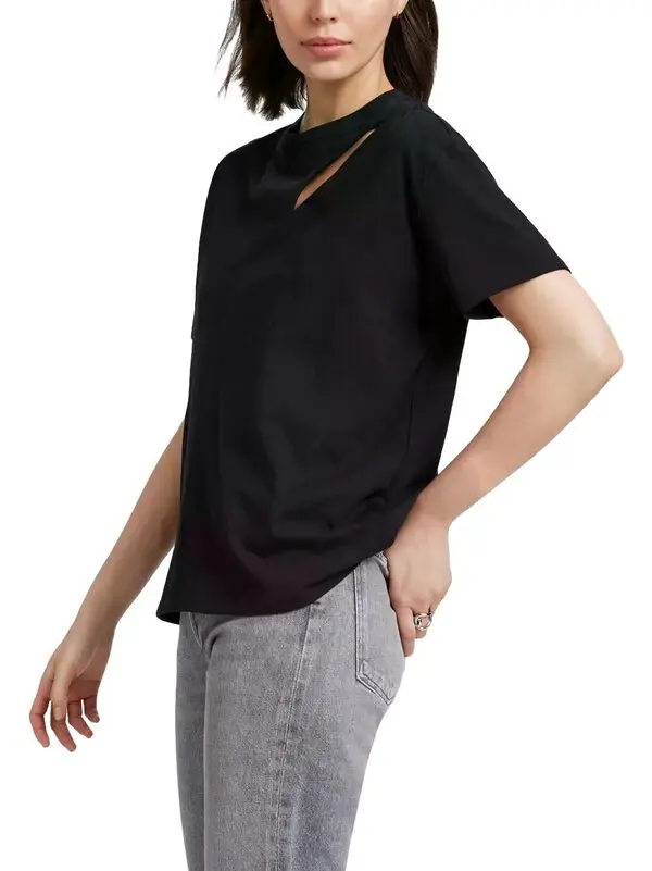 MARCELLA Leonie Cut-out Short-sleeve T-shirt - Black