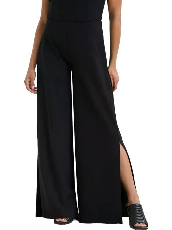 MARCELLA Lexington Side-slit Trousers - Black