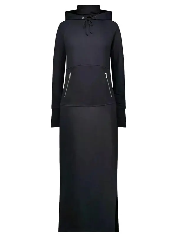 MARCELLA Elba Zipped Hooded Maxi Dress - Black