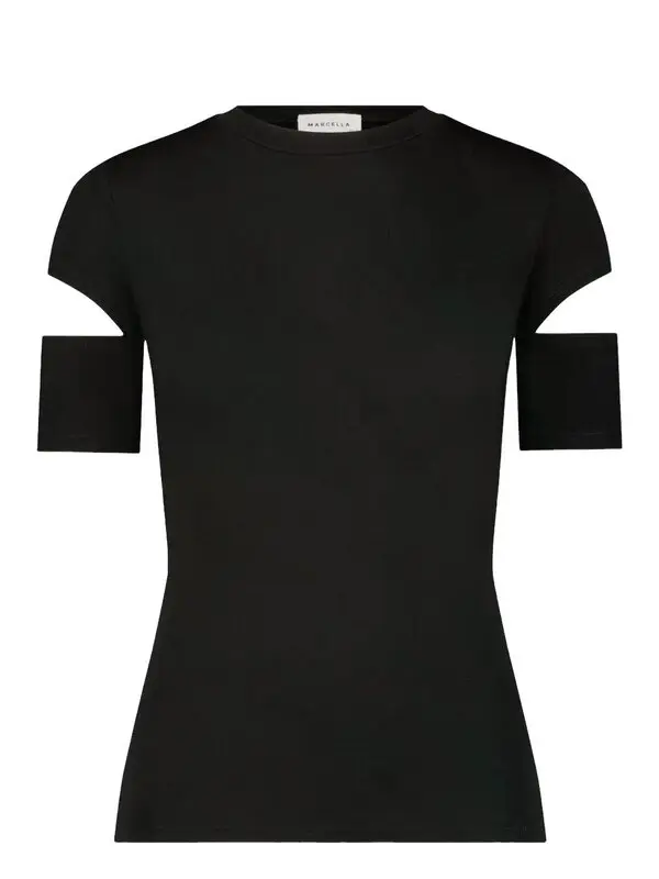 MARCELLA Esme Cut-out Top - Black