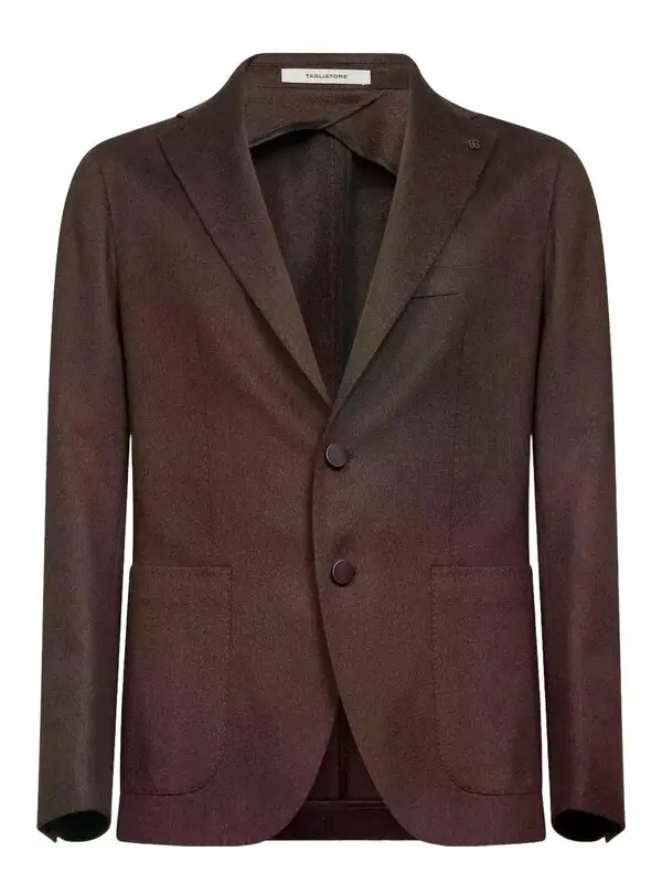 Tagliatore Single-breasted Blazer - Brown