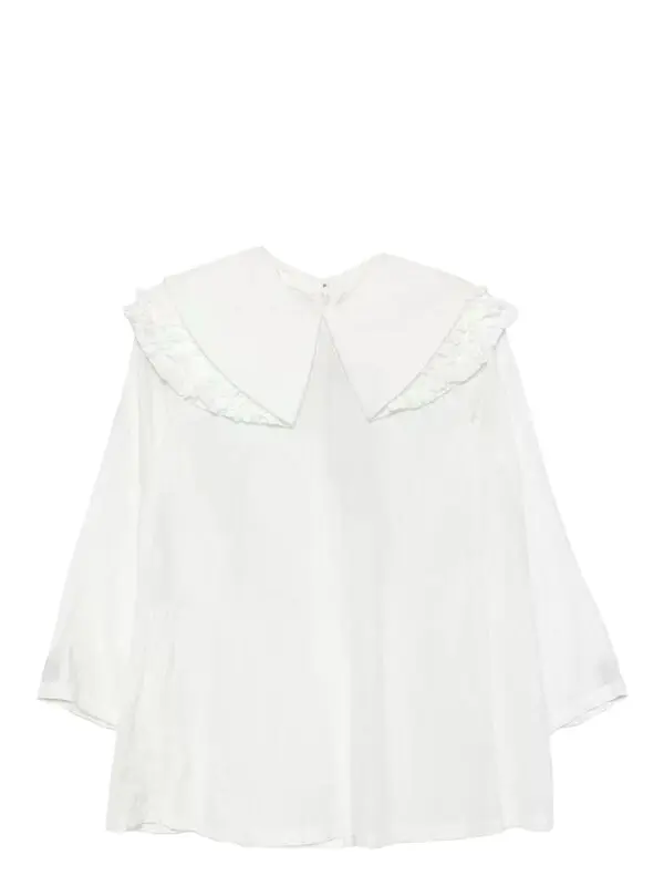 Comme Des Garçons Ruffled Blouse - White