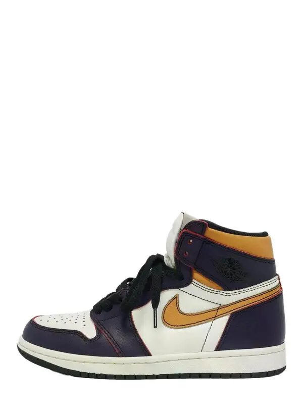 JORDAN Air 1 Leather Sneakers - Blue