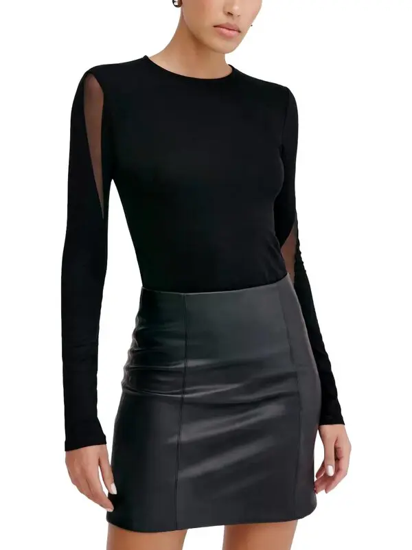 MARCELLA Long Sleeve Top - Black