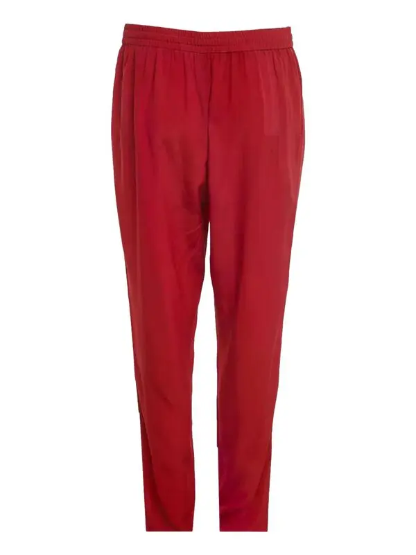 Valentino Garavani Drawstring Silk Trousers - Red