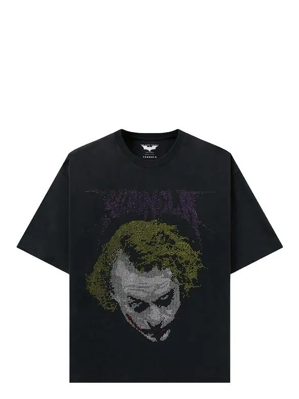 YOUNGLA X Batman Rhinestone Tee Shirt - Joker
