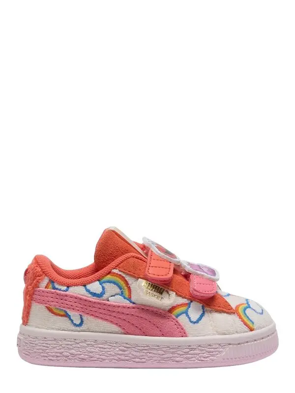PUMA Basket Care Bears X Sesame Street Sneakers - Frosted Ivory/red Glamour/pearl Pink