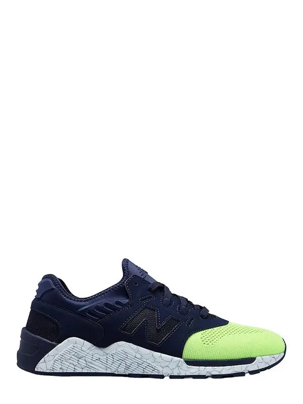 NEW BALANCE 009in Sneakers - Navy Blue/lime