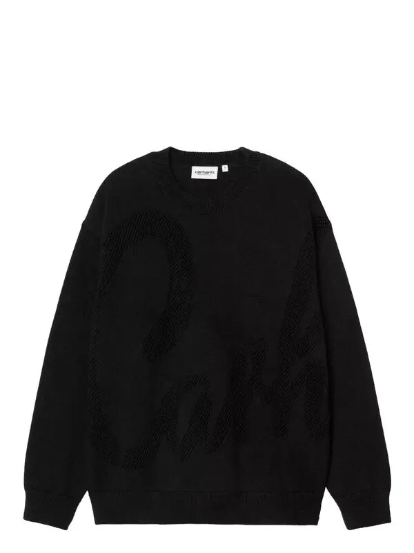Carhartt Work In Progress Embossed Sweater - Black
