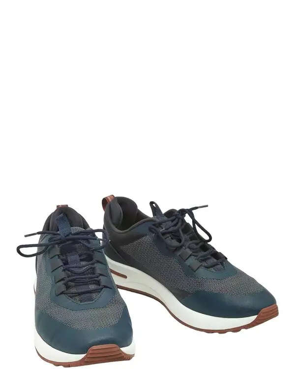 Loro Piana Week End Walk Lace-up Sneakers - Blue