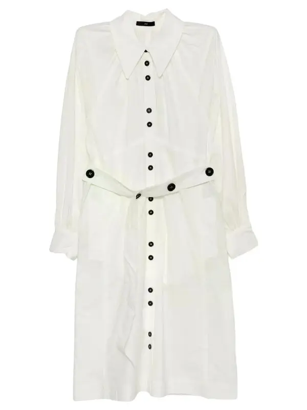 J KOO Cotton Shirt Dress - Neutrals