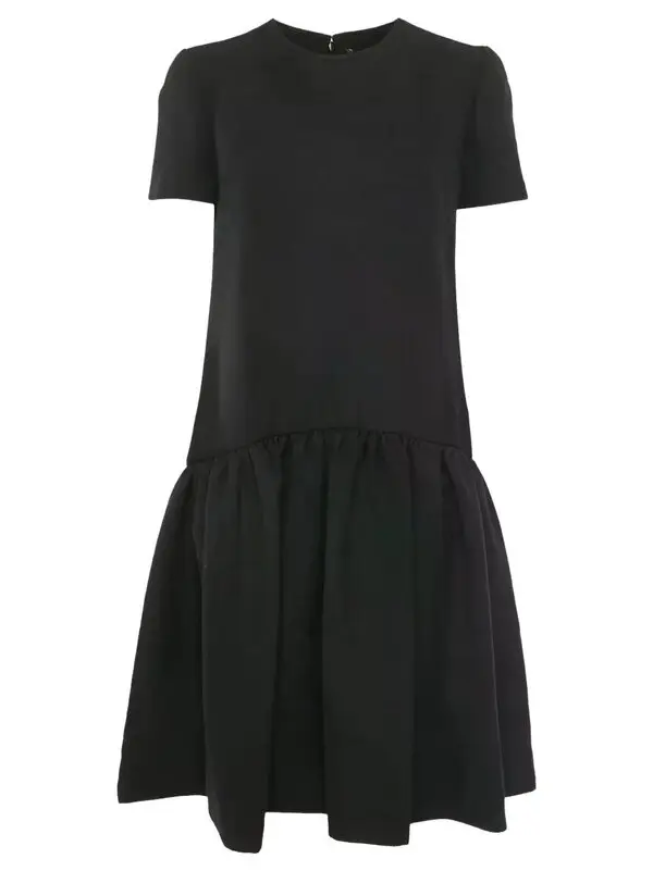 Alexander McQueen Ruffled-hem Midi Dress - Black