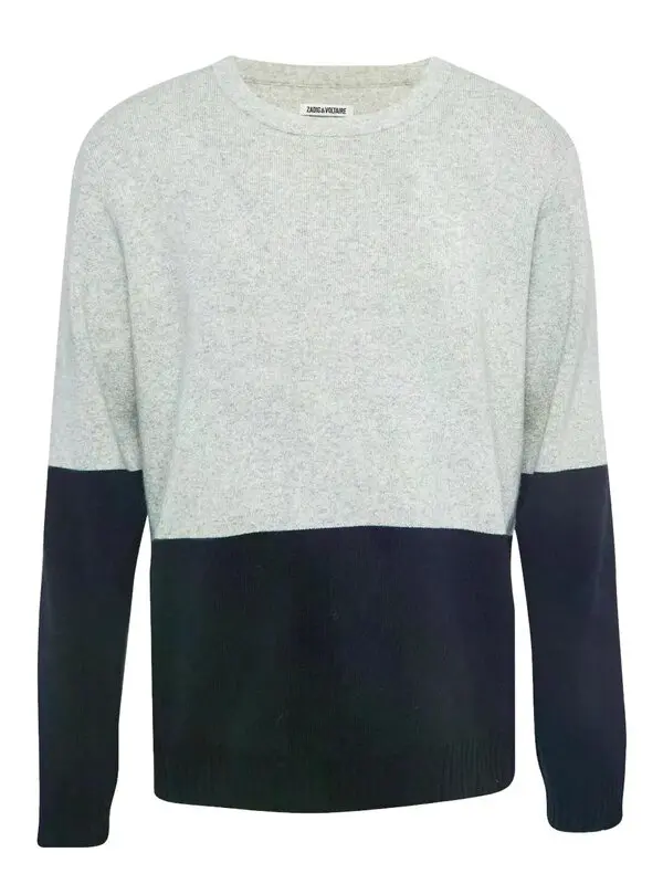 Zadig&Voltaire Colour-block Wool Sweater - Grey