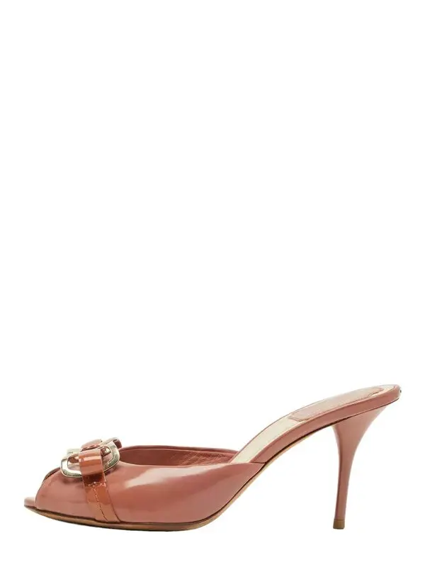 Dior Bow-detail Leather Sandals - Pink
