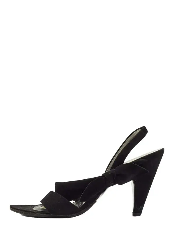 Miu Miu 95mm Bow-detail Sandals - Black