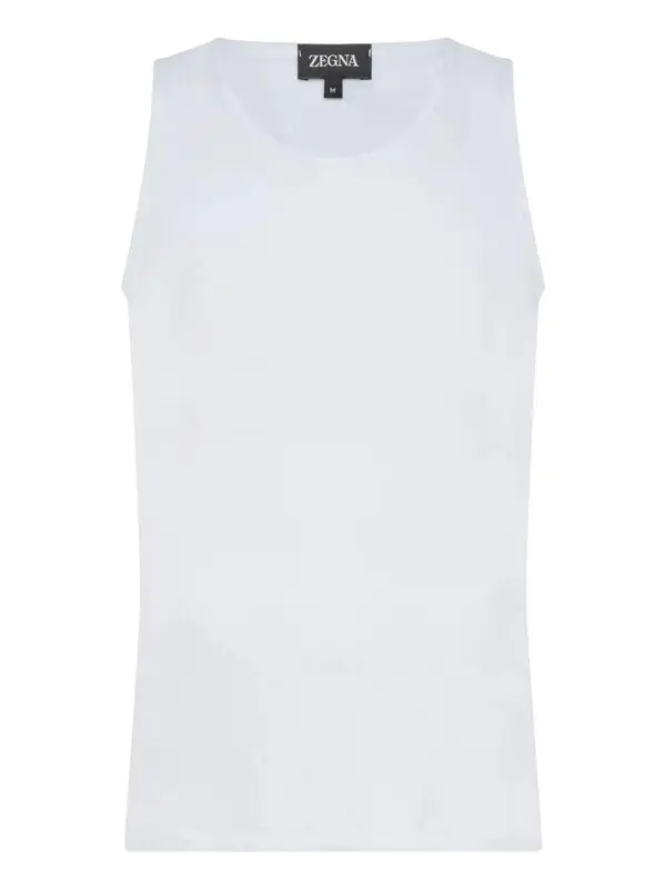 Zegna Sleeveless Top - White