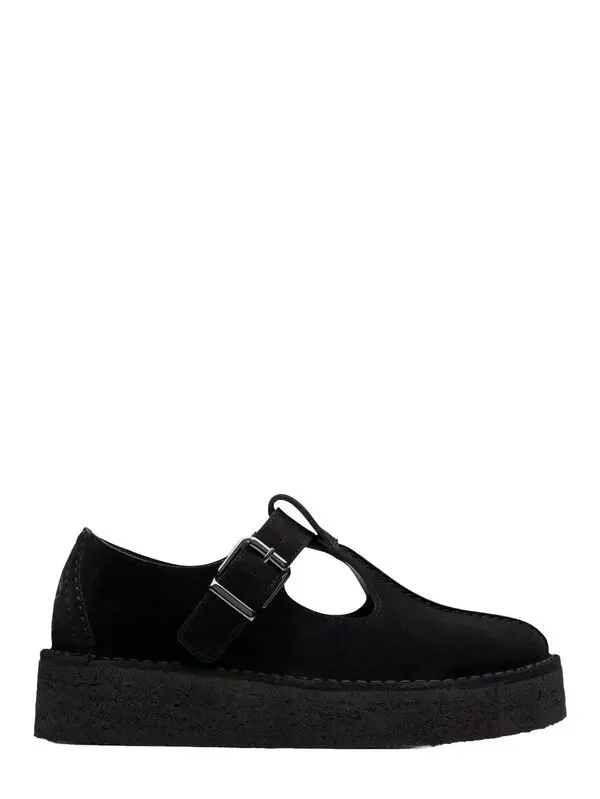 Clarks T-bar Buckle Sandals - Black