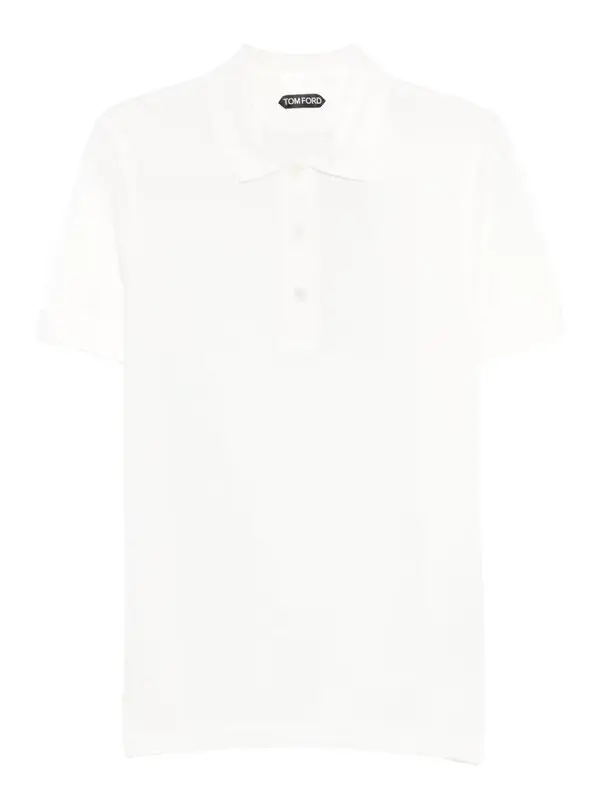 TOM FORD Short-sleeve Polo Shirt - White